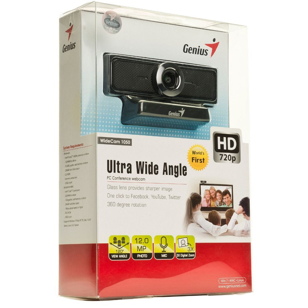 27343 WEBCAM GENIUS ULTRA WIDE FULL HD 1080P +MIC